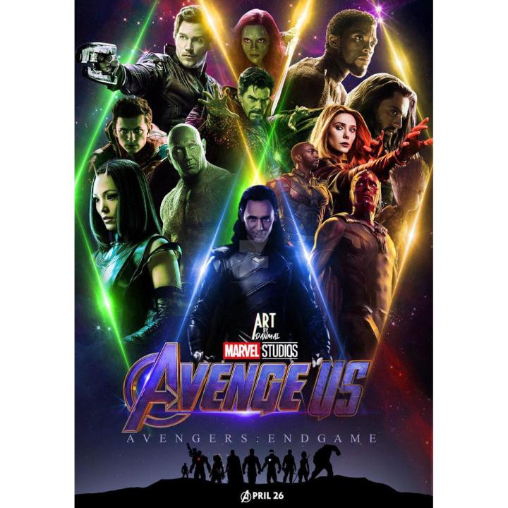 The Avengers Endgame by the Marvel MCU 2.0 Multiverse Fan Posters Vinyl ...