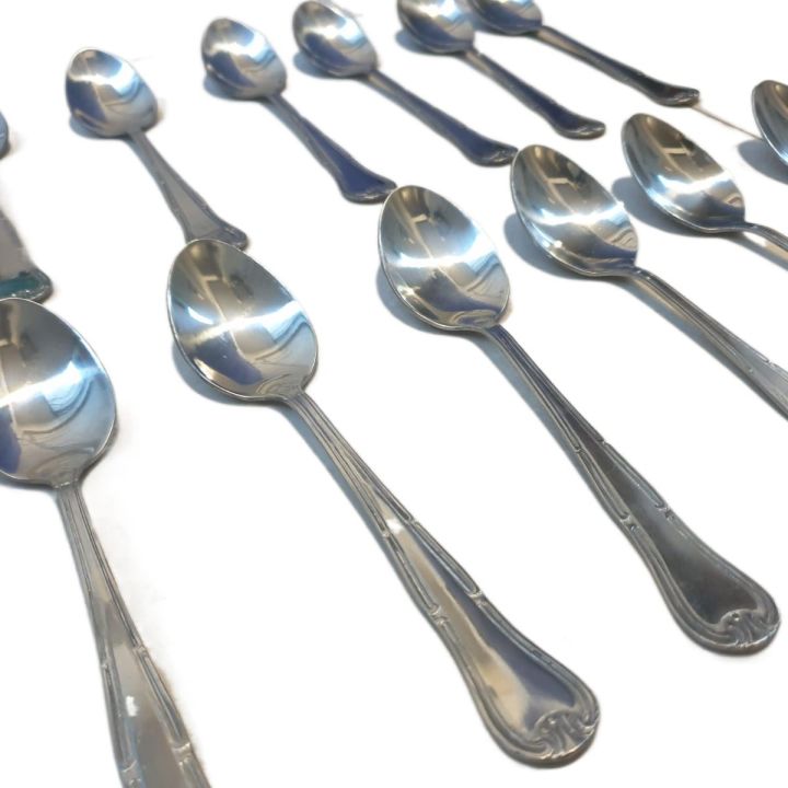 6 Pcs Nice Stainless Steel Curry Spoon Set Chess - Kitchen Cutlery ...