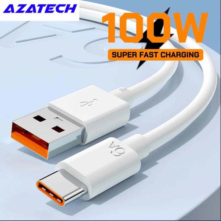 AzaTech 100W Super Fast Charging Type C Cable Data Cable + Data Transfer | Daraz.pk