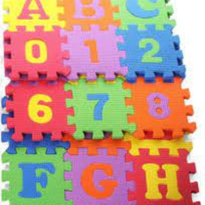 Kids 36 Pieces Interlocking Learning Puzzle Foam Mat Tiles with ...