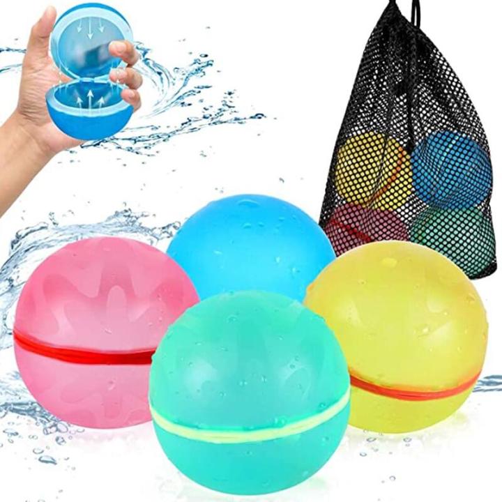 1 Piece Reusable Water Splash Balls Water Balloons Absorbent Ball Pool ...