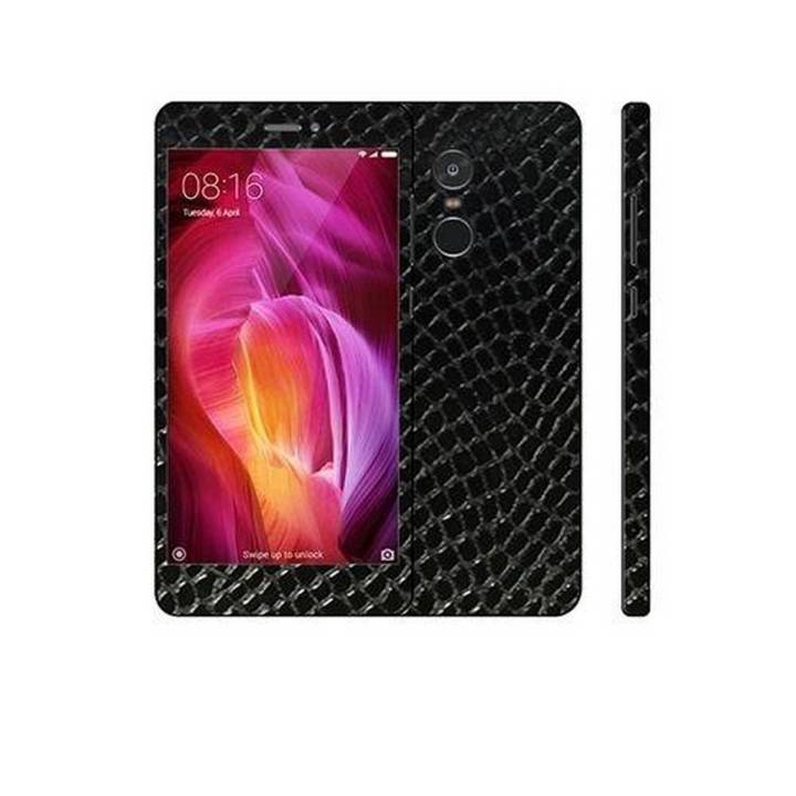 Xiaomi Redmi Note 4 Black Snake Leather Texture Skin | Daraz.pk
