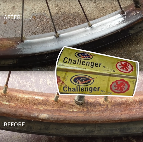 Steel Watti With Brush Bike & Car Engine Cleaner – Heavy Duty Rust ...