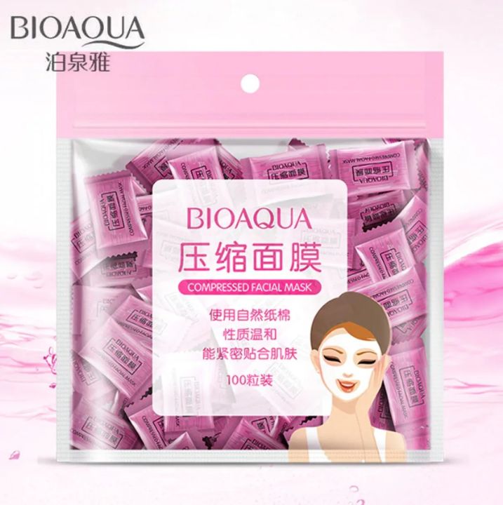 Compressed Facial Tablet Face Sheet Mask 10/15/25/50/100Pcs | Daraz.pk