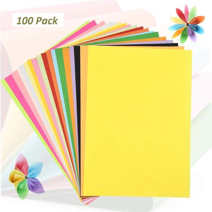 A4 Size Color Paper 100 Sheets – Color paper for art and craft and ...