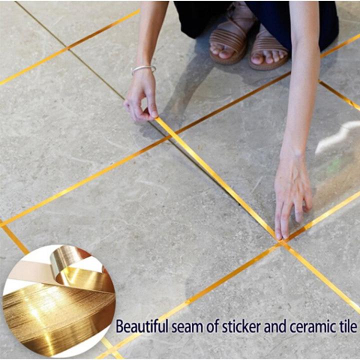 Mold Proof Gap Tape Self Adhesive Seam Wall Line Paste 50 Meters Gold ...