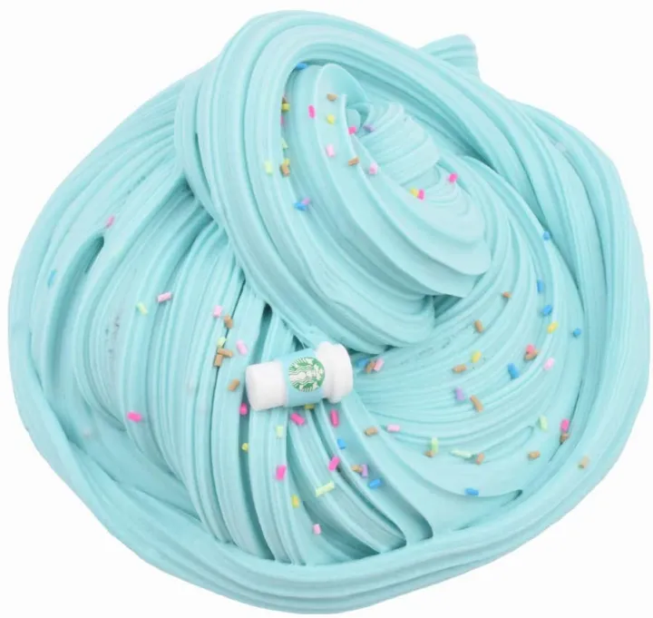 Best Sky Blue Fluffy Slime With Borax Powder | Daraz.pk