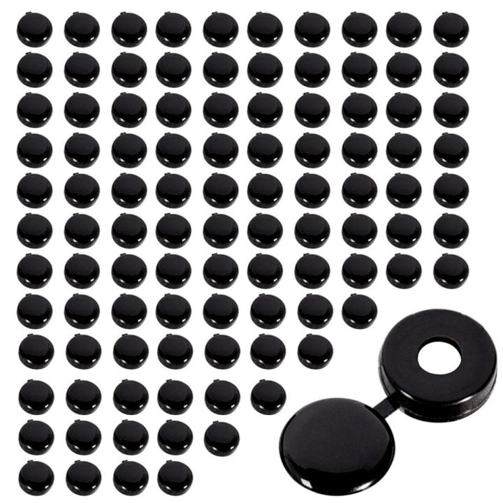 Screw Cap Cup Washer Hinged Cover Black ( Pack of 100 ) | Daraz.pk