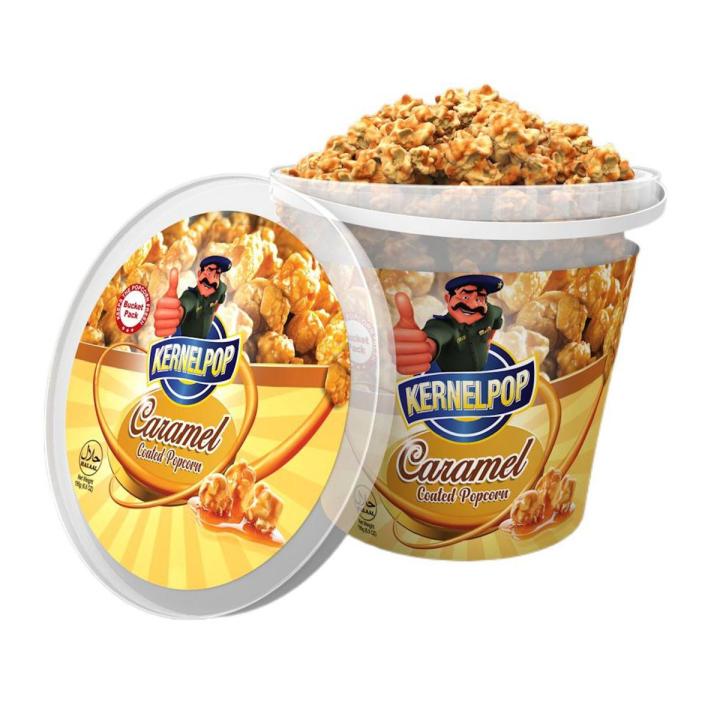 Kernelpop Caramel Coated Popcorns Bucket 195G | Daraz.pk