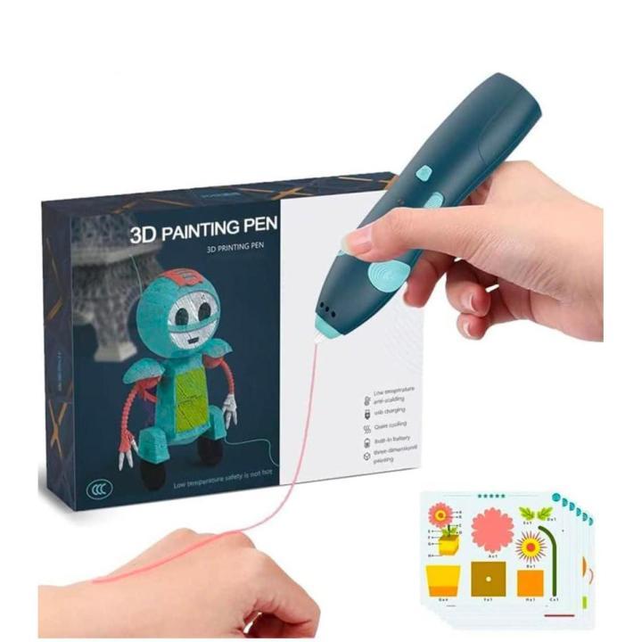 FLEXIE TECH 3D Printing DIY Drawing Pen – Upgraded Intelligent 3D Pen ...