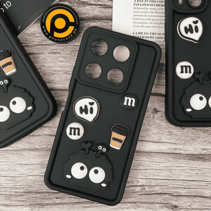 Infinix Note 30 Pro Cute 3D Briquette m&m icons Coffee mobile back ...