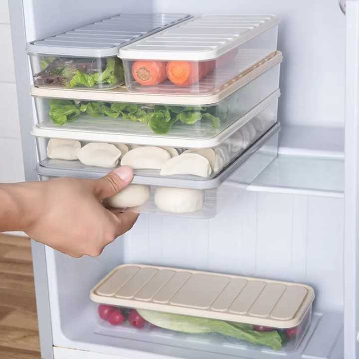 Food storage box - Fridge organizer - Fruits Vegetables Meat Fish ...