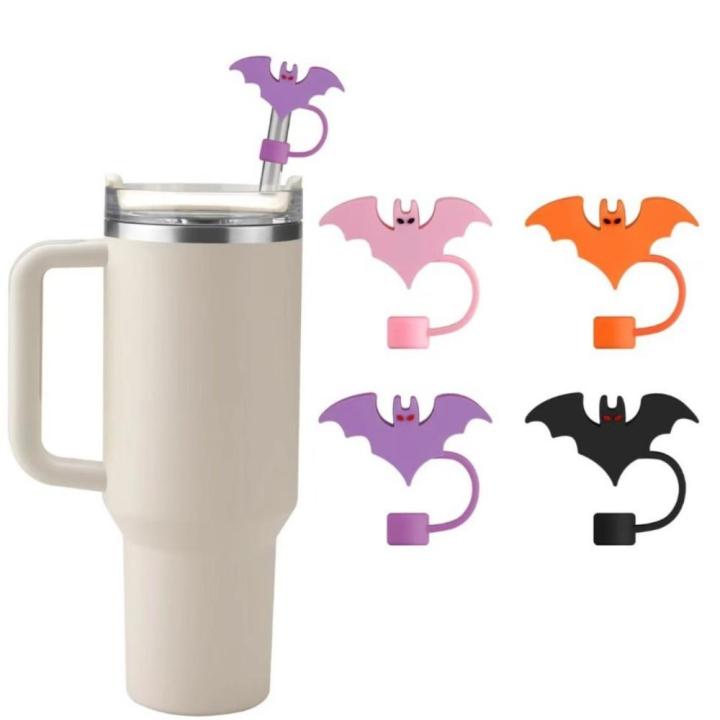 Silicone Bat Cap Non-toxic 4.5*2.1cm Straw Cap Dust Plug for Party Kids ...