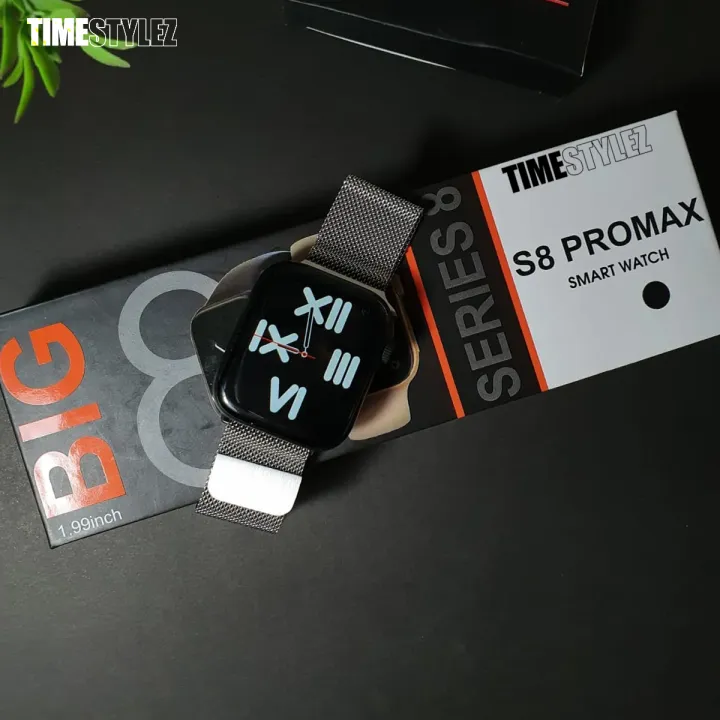Time Stylez S8 Pro Max Smartwatch 100% best battery timing Bluetooth ...