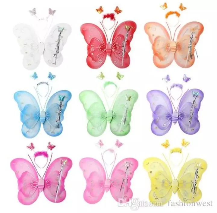 Butterfly Angel Wings Set 3 Pcs Cosplay Costume for Girls | Daraz.pk
