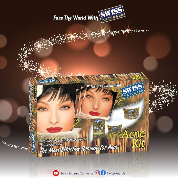 Swiss Herbal Acne Facial Treatment kit 60ml | Daraz.pk