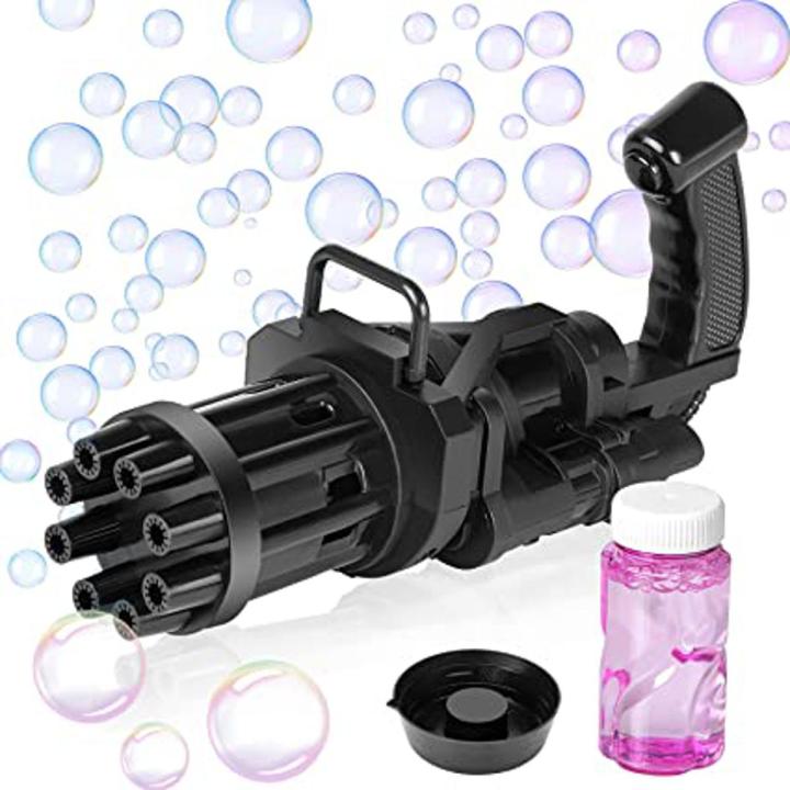 8-Hole Bubble Gun Machine - Massive Bubble Gattler Toy gun With Bubble ...