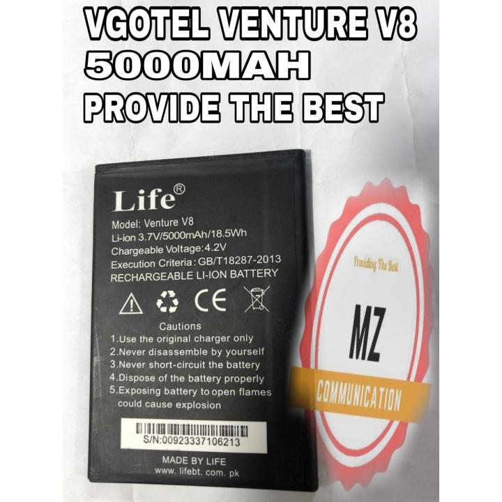 VENTURE V8, BRAND NEW BATTERY FOR VGO TEL VENTURE V8, WITH 5000MAH ...