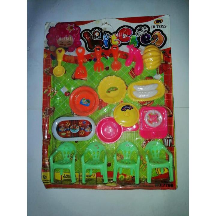 Baby kichen set for kids - kitchen cutlery set toy- cooking set for ...