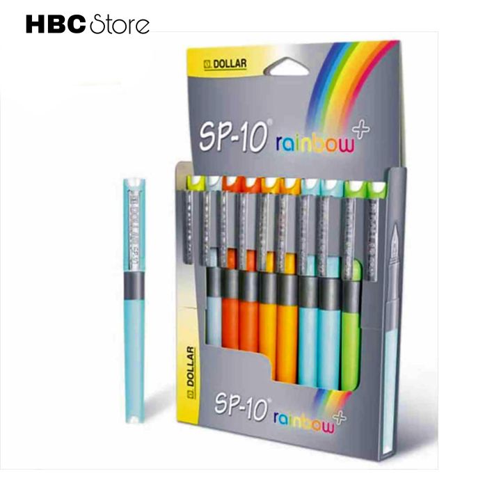 Dollar SP-10 Rainbow Fountain Pen set of 10 Pcs |Fountain Pen for ...