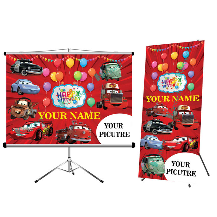 Personalized Birthday Party Welcome X Stand With Banner And Birthday ...
