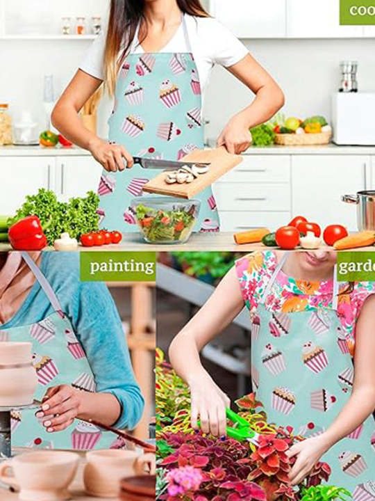 Kitchen Apron - Multicolor & Multidesign | Daraz.pk