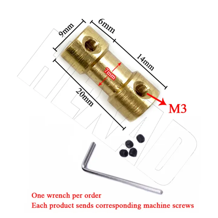 Brass Transfer Connector For Rc Boat Car Airplane 2/2.3/3/3.17/4/5/6mm ...