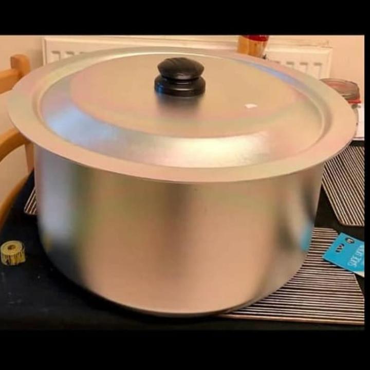 Silver Pot(Pateli) For (5 Kg Rice) Size Full size - (Handi) (Deckchi ...