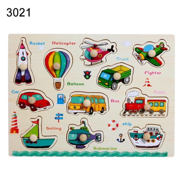 Cartoon Alphabet Number Animal Shape Pairing Puzzle Board Education ...