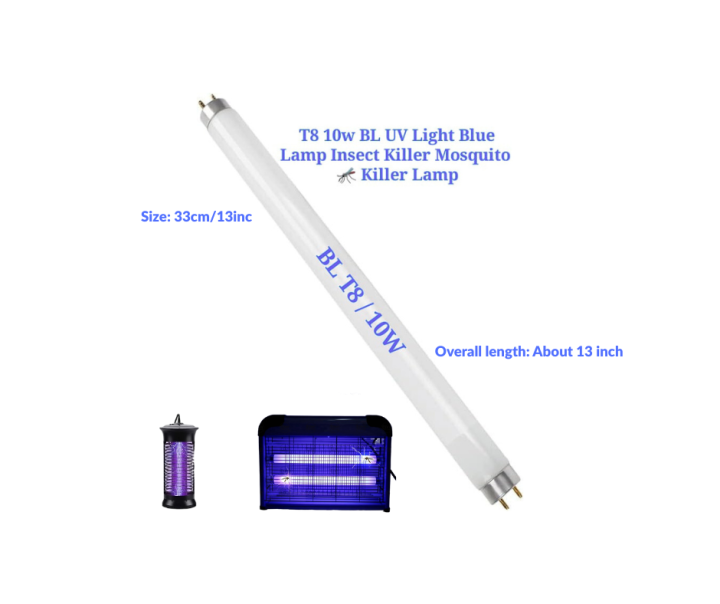 Insect Killer Tube Rod Replacement Lamp Blacklight With Blue Florescent ...