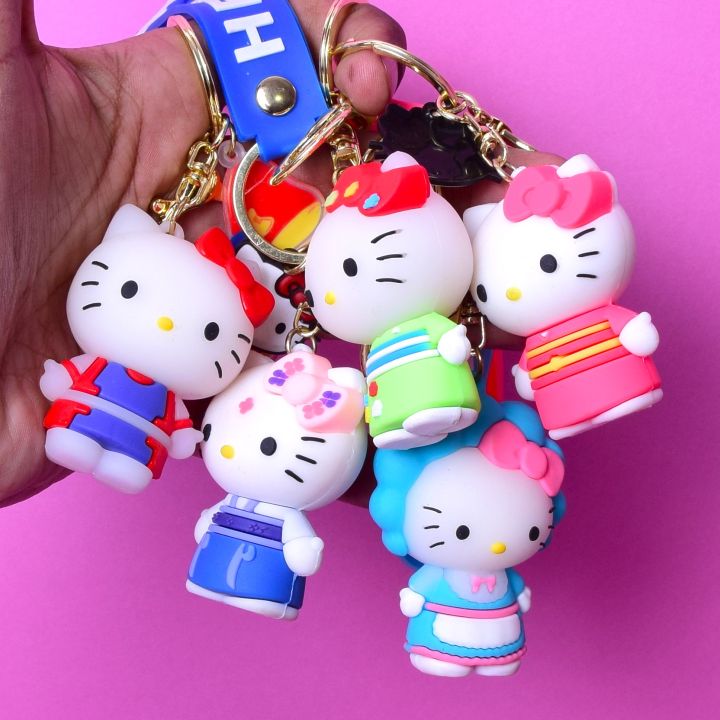 Hello kitty keychain (multiple variants) - soft pvc keychain for kids ...