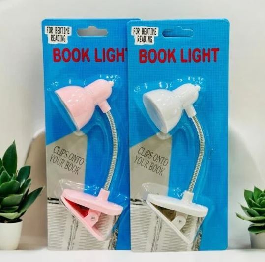 Mini Book Light With Clip Portable Led Reading Lamp Travel Bedroom ...