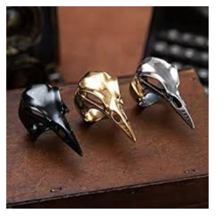 Viking Crow Skull Stainless Steel Mens Ring | Daraz.pk