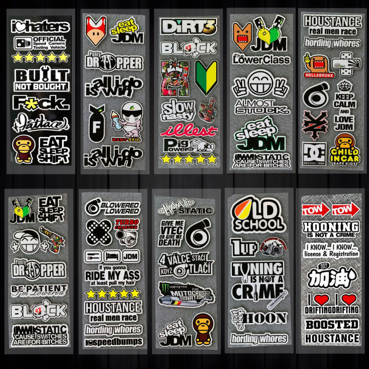 Reflective JDM Motorcycle Sticker Set A Win Win for Sponsor Brands ...