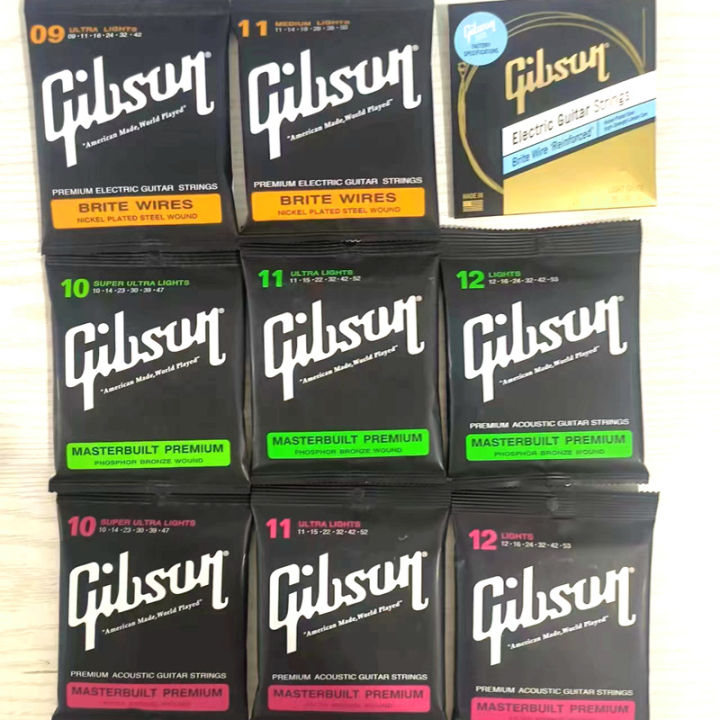 Gibson Electric Guitar String GIbson Acoustic guitar strings Folk ...