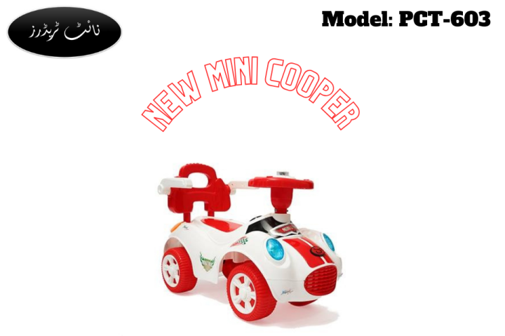 Knight Traders New Mini Cooper Ride-On Push Car for Kids (PCT-603) - 2 ...