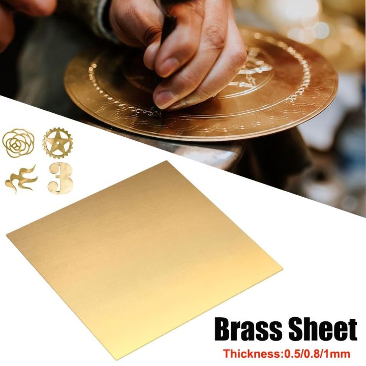 New Copper Brass Plate Sheet 0.5mm 0.8mm 1mm Multiple Sizes Brass Plate ...