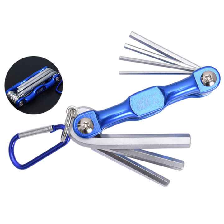 Portable Folding Hex Wrench Allen Set Metal Metric System Hexagonal ...