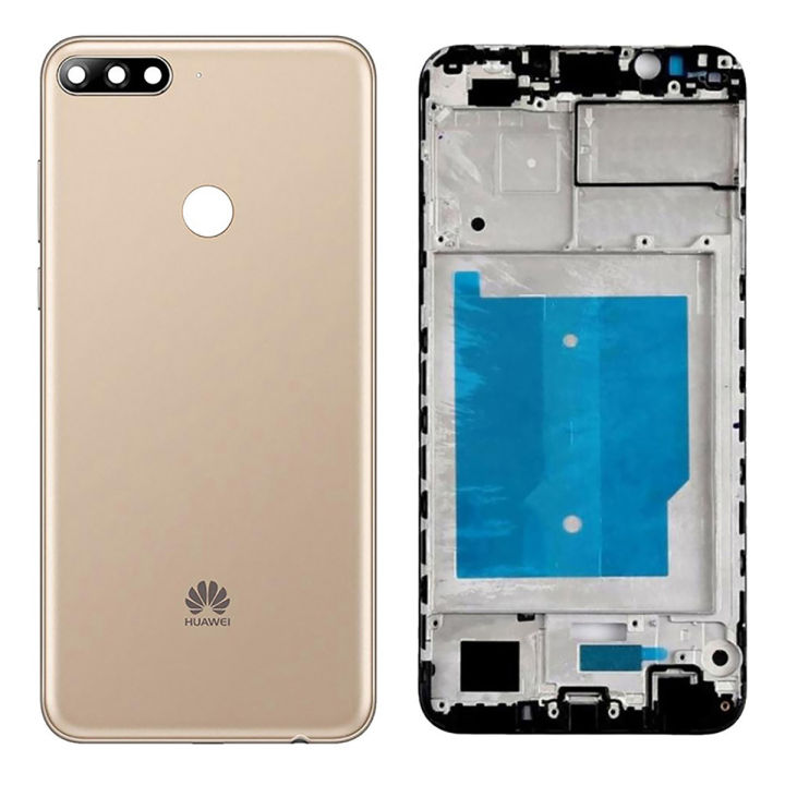 Huawei Y7 Prime 2018 Middle Frame Housing with Power Volume Buttons ...