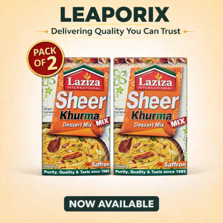 LEAPORIX MALL 2 Pack Sheer Khurma Mix Saffron 160GM – Rich & Creamy ...