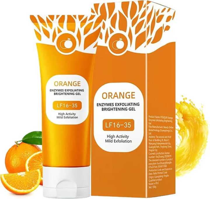 Orange Enzyme Exfoliating Gel 150g – Gentle Facial Peeling Scrub for ...