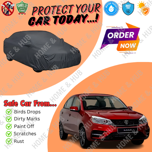 Proton Saga Topcover Black Coat Parking Cover || CP Pro || Parking ...