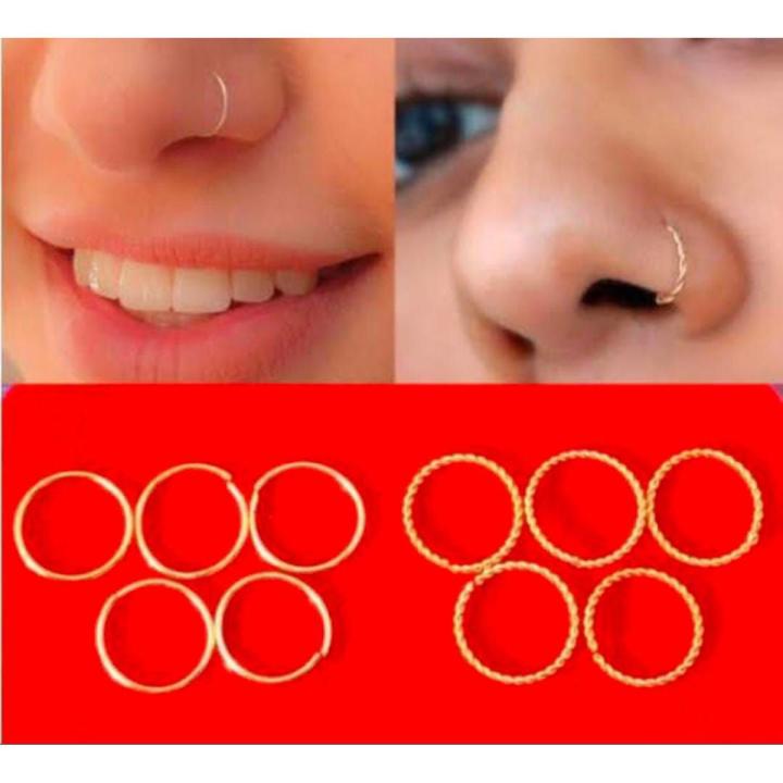 nose ring / nathli for girls 10 pcs | Daraz.pk