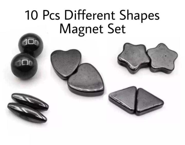 Pack of 10 Pcs - Buzzing Magnet (5-Sets) Toys for Kids -Random Shapes ...