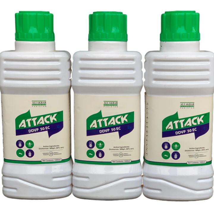 ATTACK DDVP 50 1000 ML | DICHLOROVOS (DDVP 50%) Household Insecticide ...