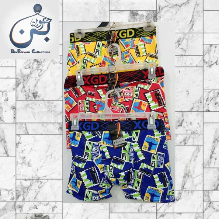 PACK OF 3 MEN,S PRINTED BOXER | Daraz.pk