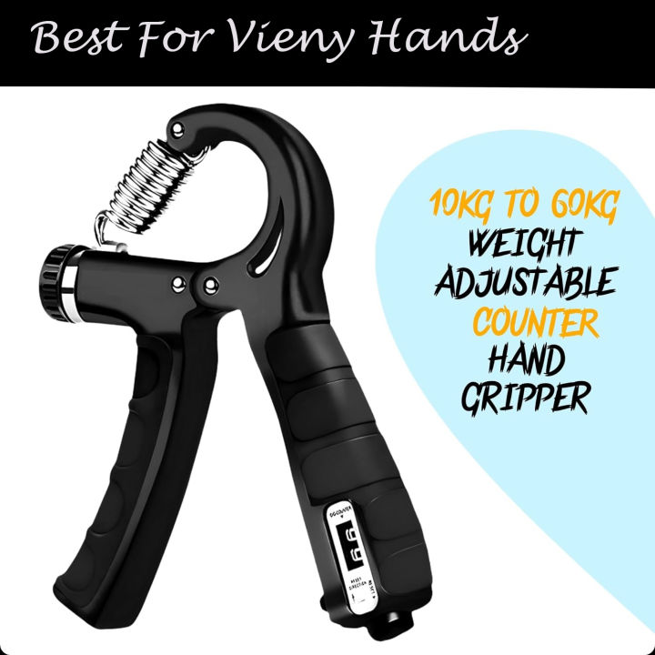 Hand Gripper Automatic Counter Training Arm Strength Heavy Steel R ...