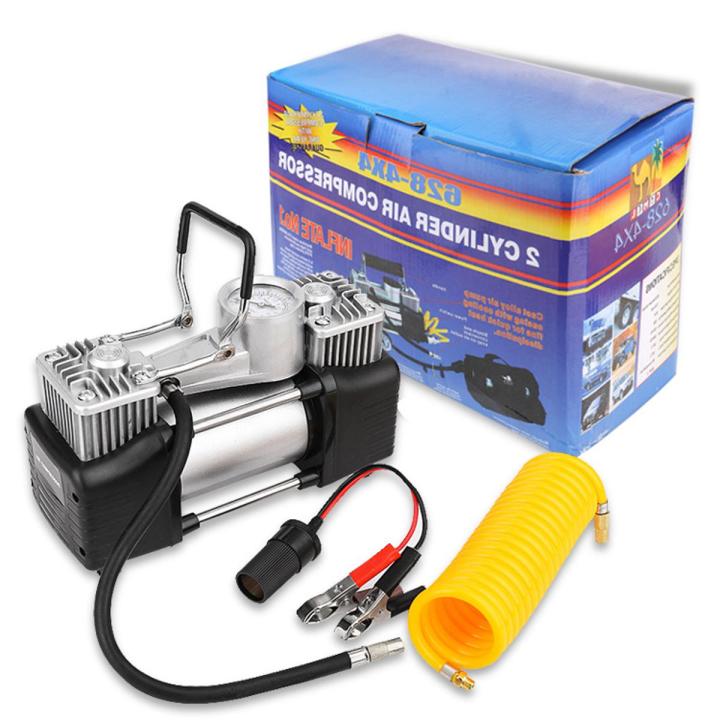 Imported Double Cylinder 12 Volt Portable Electric Car Air Pump Car Air ...