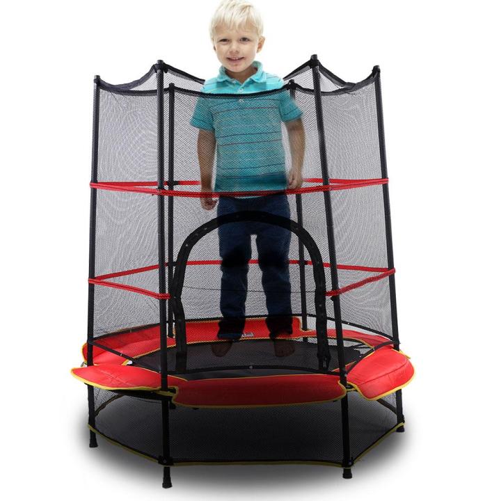 55inch Round Outdoor/Indoor Junior Kid Trampoline Jump Bounce with ...