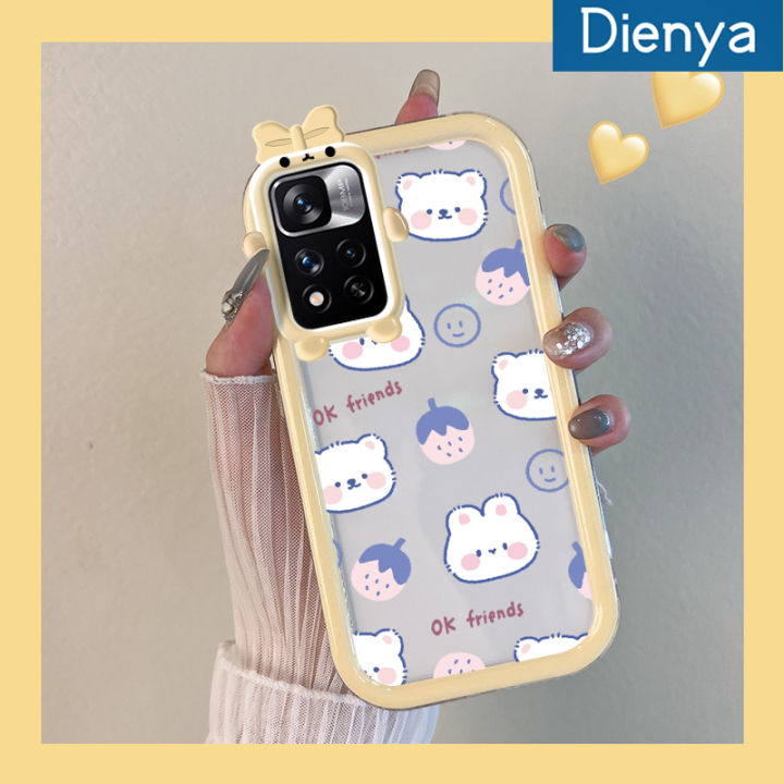Dienya For Xiaomi Poco X4 NFC Case Cartoon Cute Rabbit Bear Shockproof ...